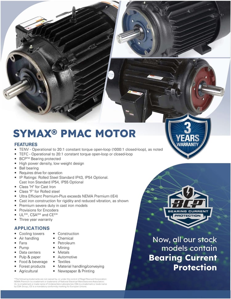 Stock LEESON SyMAX Motors Now Come with AEGIS Inside